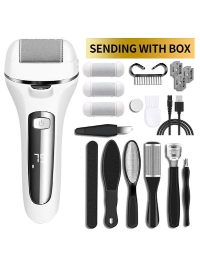 Electric Feet Callus Remover, Professional 18 in 1 Foot File Pedicure ...