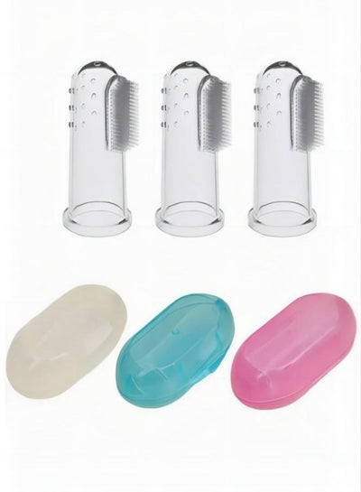 Baby Finger Toothbrush tongue coating oral cleaning and protect ...