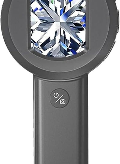 Grey Portable Desktop Magnifier With 8 LED Illumination For Coin ...