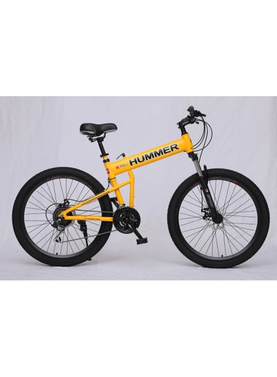 Hummer Mountain Bike 24 Speed Folding Bike 26 Inch - Yellow price in ...