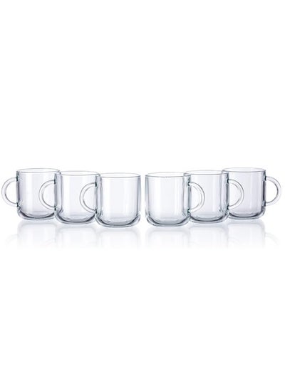 A set of 6 Luminarc glass tea cups for multiple uses price in Saudi ...