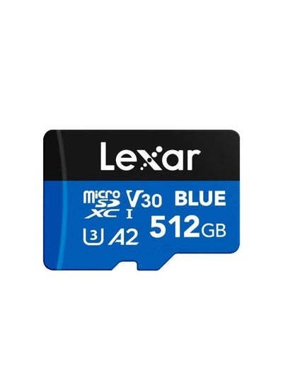 Lexar Blue 512GB Memory Card for HD 4K Dashcams, DJI Drones, and Home ...