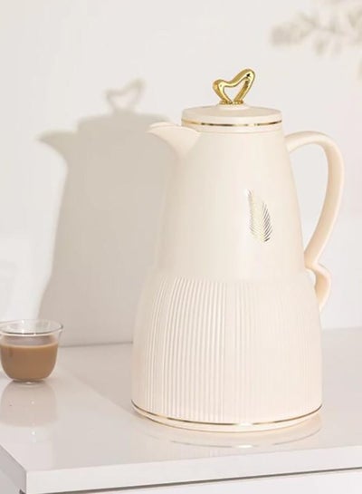 Thermos For Tea and Coffee Beige/Golden Color 1Liter price in Saudi ...