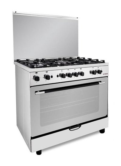 Fresh Glory Cooker 5 Burners 90 cm Stainless Full Fan Cast Digital ...