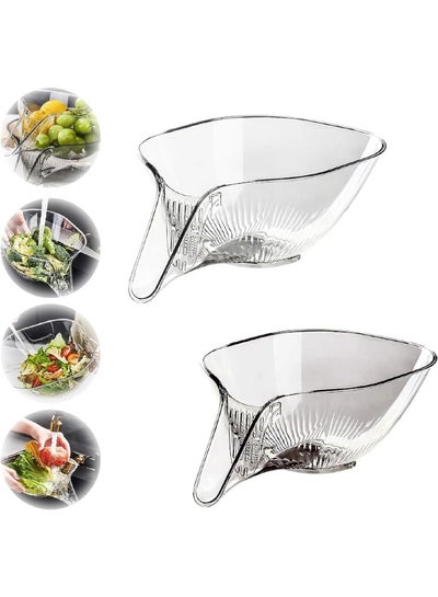 2PCS Multi-functional Drain Basket, New Drainage Basket Funnel, Kitchen ...