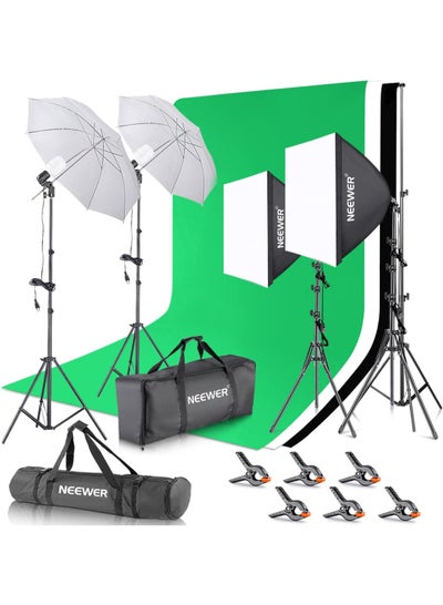 NEEWER Photo Studio Set with 8.5x10 ft Background System 800W LED ...