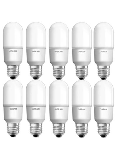 Led Bulb Pack Value Stick Daylight E27 Lamp 10W 6500K - Set Of 10 Pcs ...