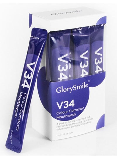 20 Pieces V34 Colour Corrector Mouthwash Oral Care 12ml V34 Mouthwash ...