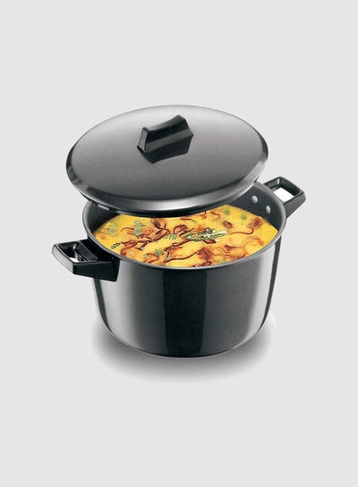 Futura Hard Anodised Cook N Serve Stewpot With Lid Black 5 Liter price ...