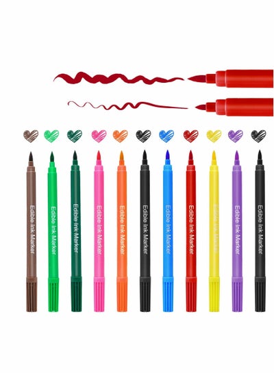 Food Coloring Markers 10Pcs Double Sided Edible Coloring Pens Food ...