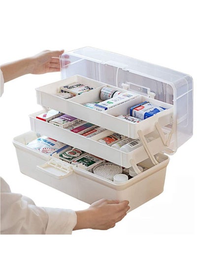three-layer plastic medicine storage cabinet portable transparent ...