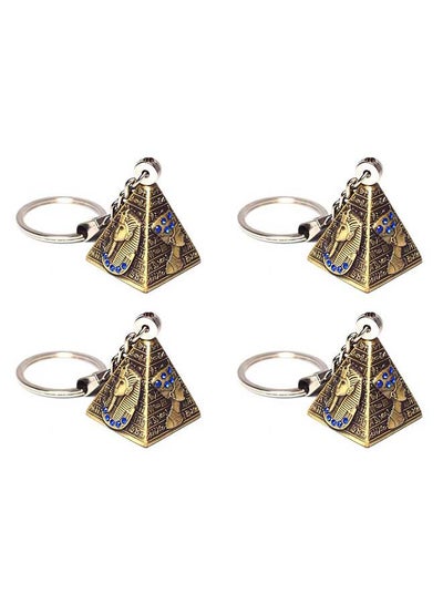 4 pieces of immatgar 3D Pyramids pharaonic keychain Egyptian souvenirs ...