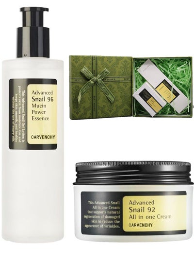 Snail 96 Mucus Extract (3.38 oz) + Snail 92 Repairing Cream (3.38 oz ...