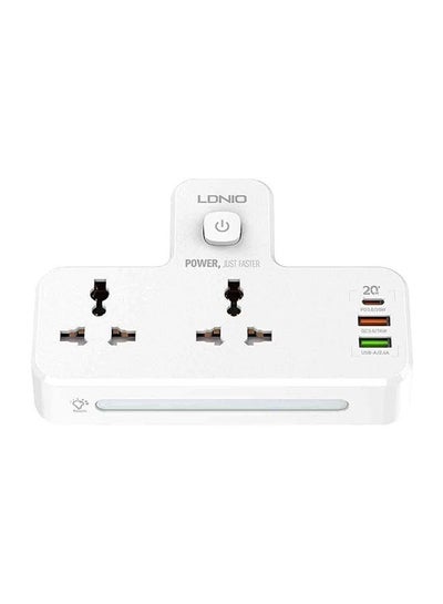 Portable Extension Power Strip With 2 AC Power Socket And 3 USB Port ...