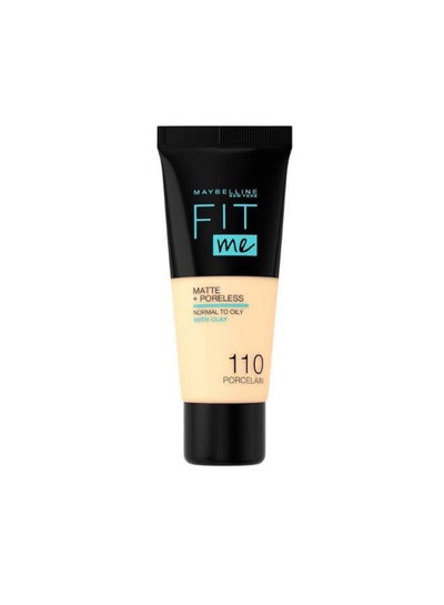 Maybelline New York Fit Me Matte + Poreless – 110 Porcelain price in ...