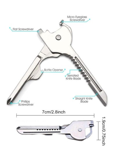 سعر 6 In 1 Keychain Outdoor Folding Mini Pocket Multitool Key Shape ...