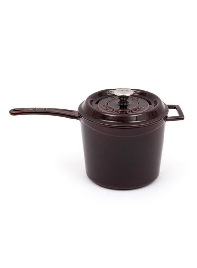Enameled Cast Iron Induction Sauce Pan Withlid price in UAE | Noon UAE ...