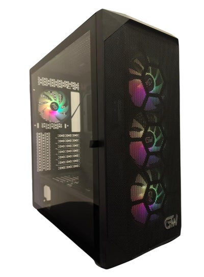 GTW Gaming Computer Case, Black with 4 Fans,GT-F7CB003 price in Saudi ...