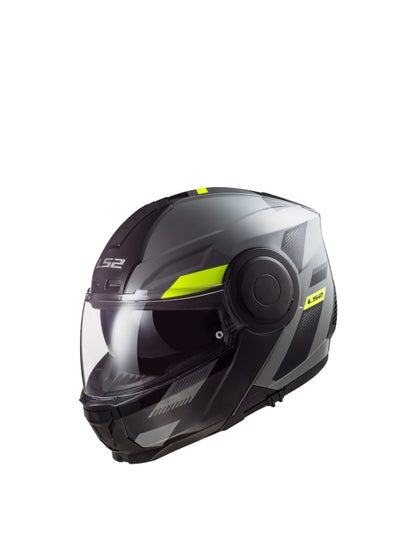 LS2 FF902 SCOPE Modular Racing Helmet - Color Max Nardo Grey H-V Yellow ...