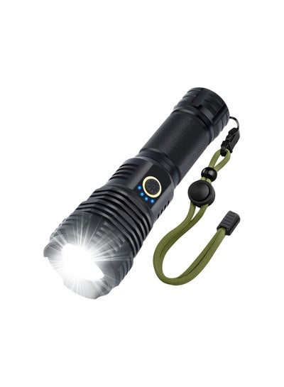 USB Rechargeable LED Flashlights 90000 High Lumens Flash Lights Powered ...