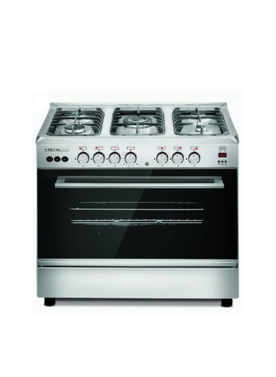 Royal Gas Crystal Cast Digital Gas Cooker 5 Burners Stainless Steel ...