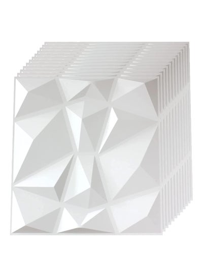 12 PCS 3D Wall Panels 3D Diamond Texture Wall Panels PVC Wallpaper ...