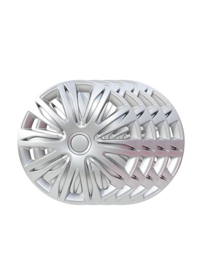 15 Inch Hubcaps Set of 4PC Automotive Hub Caps with Universal Snap-On ...