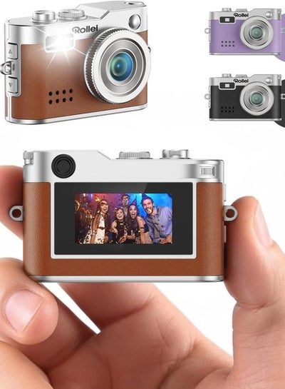 Mini Digital Camera Vintage Brown 1080P FHD Small Retro Digital Camera ...
