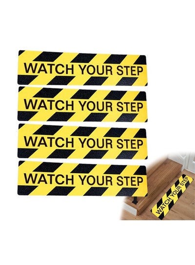 4 PCS Watch Your Step Floor Decals Stickers Sign Warning Sticker ...