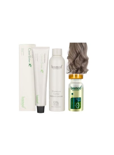 Hair color BREMOD COMPLETE SET MILK TEA ASH GREY 100ML WITH PREMIUM ...