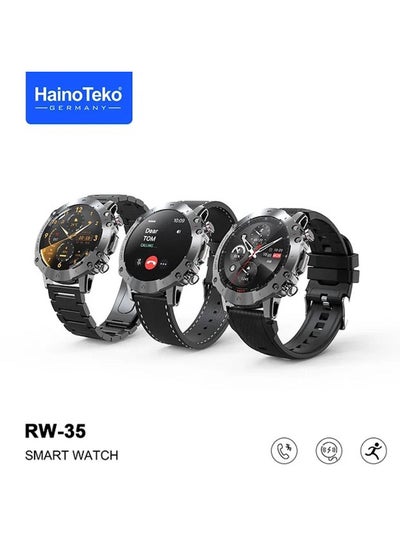 Haino Teko Germany RW-35 Round Shape Smart Watch With 3 Pair Strap and ...