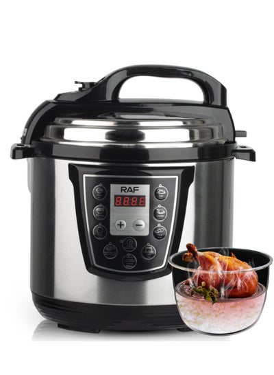 RAF Electric Pressure Cooker, 1000W, 6L Large Capacity, Multi-Function ...