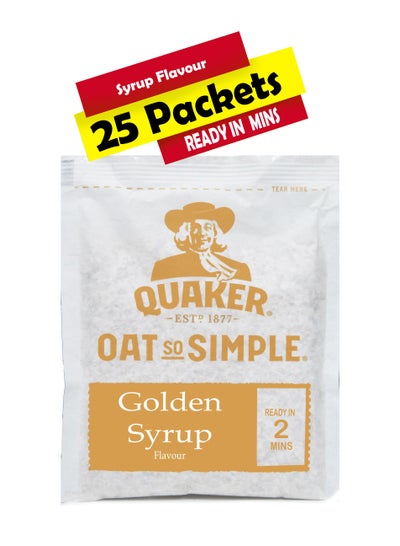 Oat So Simple Ready In 2 Mins Golden Syrup Oatmeal Sachets 25x36g Pack ...