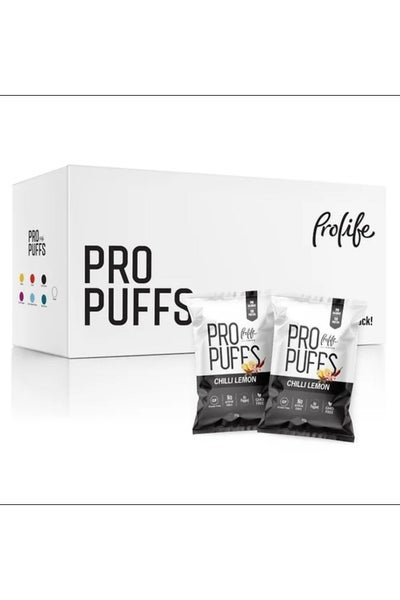 Pro Puffs – Chilli Lemon Flavour, High Protein Snack, 20 Pack x 50g ...