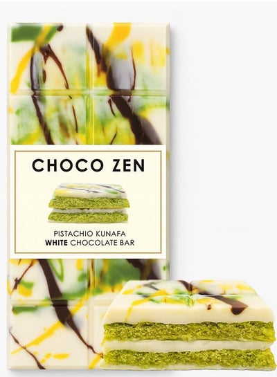 Choco Zen Premium Pistachio Kunafa White Chocolate Bar 190g price in ...