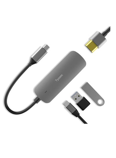 Tycom USB C Docking Station, 4-in-1 USB C Hub Adapter Dock with 4K USB ...