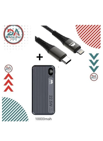 Power Bank MJ-24 10000 MAh+Cable CL-001 Type-C To Lightning price in ...