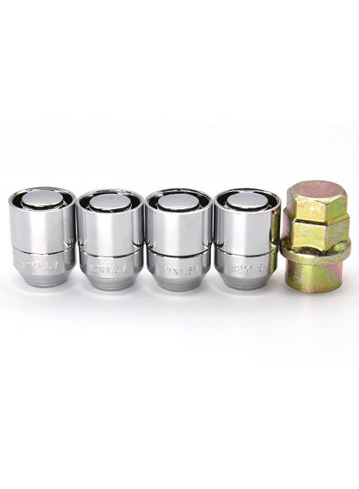 Car wheel nut locks, car rim lock to protect against theft, 4 locks, 1 ...