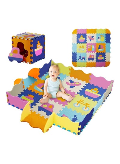 Baby Foam Puzzle Play Mat, 45X45'' Interlocking Tiles Foam Playmat With ...