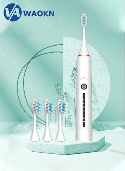 Rechargeable Sonic Electric Toothbrush High-frequency Vibration IPX7 ...