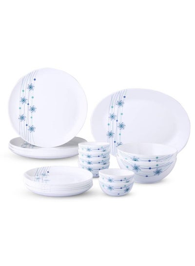 21 Pieces Opalware Dinner Sets- Microwave & Dishwasher Safe- Bluebell ...
