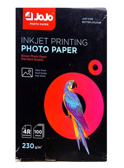 100 Sheets 4R Size Inkjet Printing Glossy Photo Paper 230gsm 102x152 ...