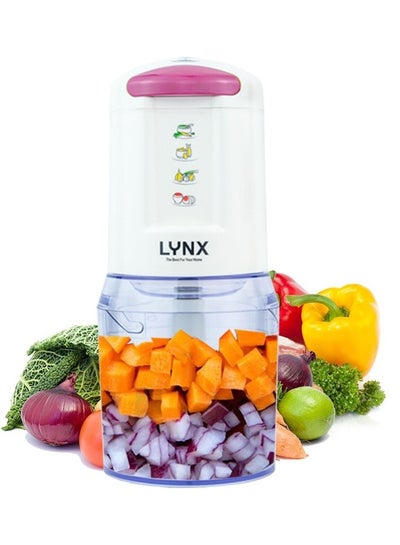 Lynx Food and Vegetable Chopper – 450W, Powerful Copper Motor, 2-Speed ...