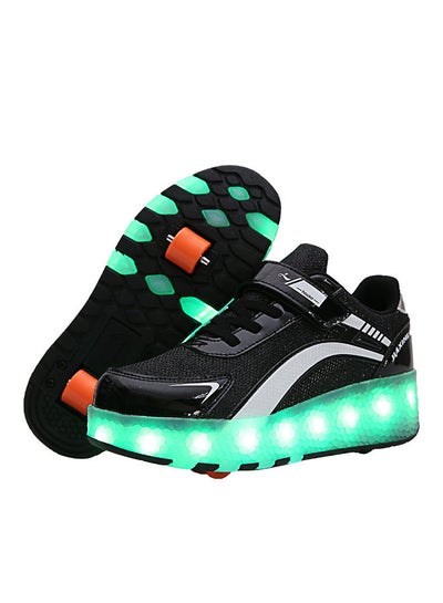 Roller Shoes USB Charge Girls Boys Sneakers with Wheels LED Roller ...
