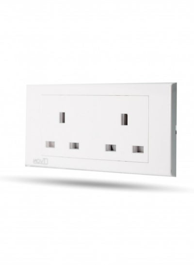 Double electrical socket 13 amp white price in Saudi Arabia | Noon ...