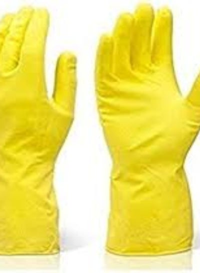 KNP Yellow Rubber Glove Large is designed to provide robust hand ...