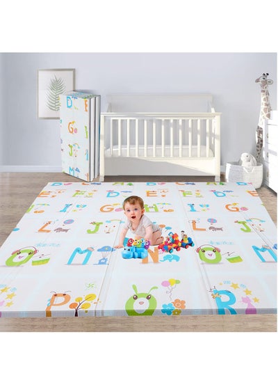 Baby Playmat Extra Large Foam Foldable Reversible Playmat Baby Crawling ...