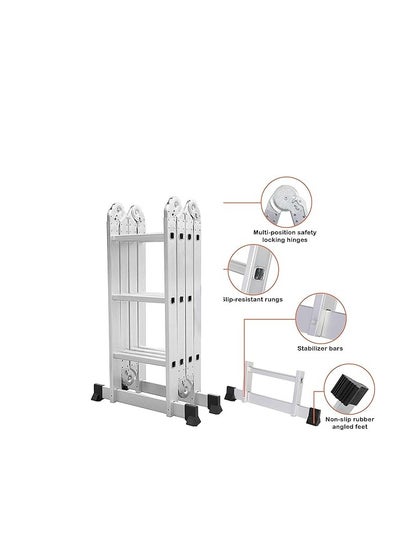 4x3 Multi-Purpose Folding Extension Aluminum Ladder - 4 Meters price in ...