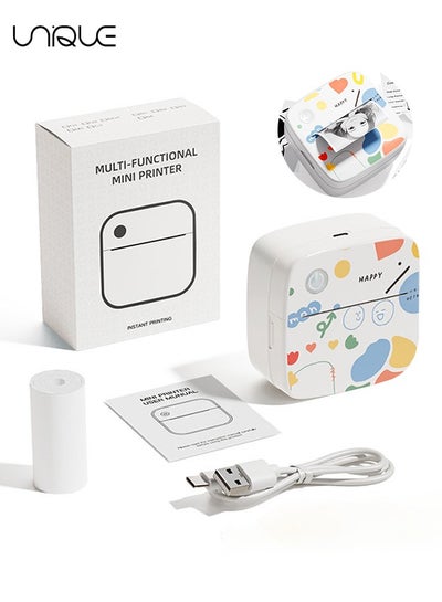 Mini Sticker Printer - Portable Thermal Inkless Sticker Maker, Portable ...