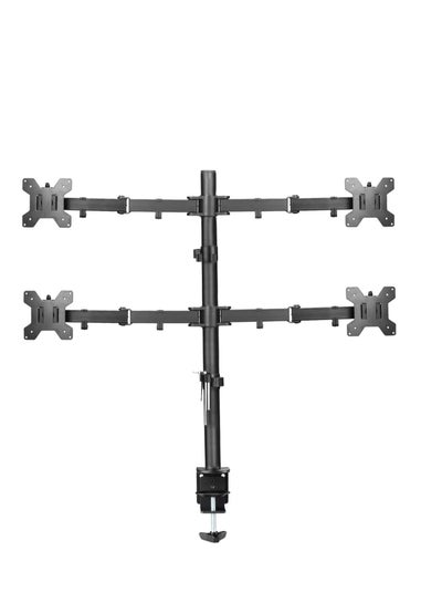 MD6884 Fully Adjustable 4-Arm Desktop Monitor Stand for 4 Monitors up ...